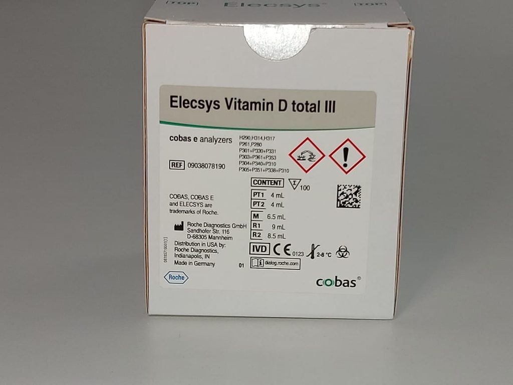 ROCHE ELECSYS VITAMIN D TOTAL III (100 Test) 09038078190